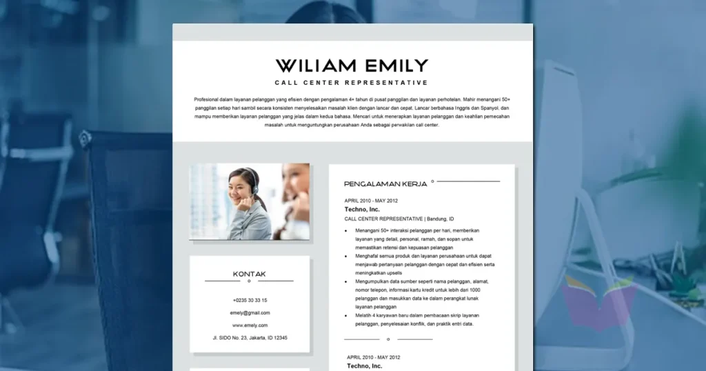 15+ Contoh CV Lamaran Kerja Format Word Berbagai Posisi